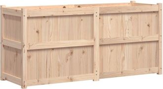 vidaXL Jardinière 150x50x70 cm bois de pin massif Vidaxl