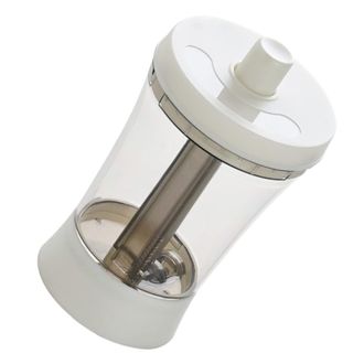 Pretyzoom Salzstreuer mit Druckmechanismus aus Glas K&uuml;chen-salzstreuer mit Optimaler Dosierung Praktisches Gew&uuml;rzglas f&uuml;r Salz Wei&szlig;