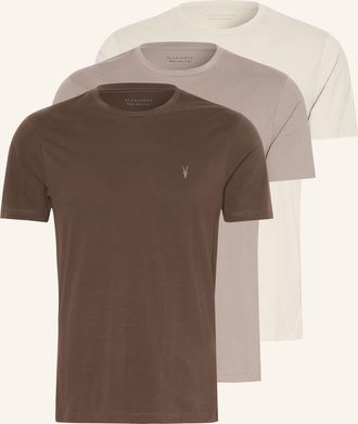 AllSaints Allsaints 3er-Pack T-Shirts Brace Ss grau