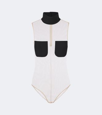Courr&egrave;ges Courr&egrave;ges Body aus T&uuml;ll