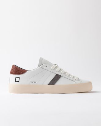 D.A.T.E. hill low calf white-bordeaux