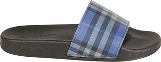 Burberry Homme, Chaussures, Multicolore, Taille: 40 EU Check Slides