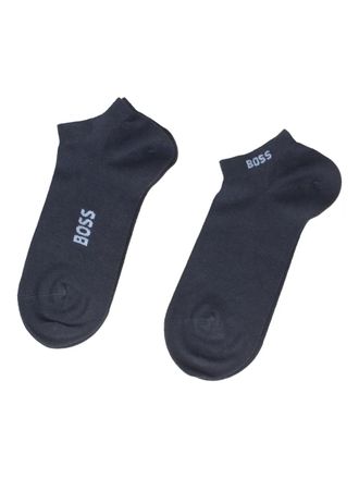 BOSS chaussettes longueur cheville &agrave; logo - Bleu
