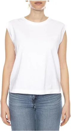 Levi's Femme, Tops, Blanc, Taille: 42 FR Boxy Tank