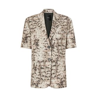 Pinko Kurz&auml;rmelige Jacke mit Schlangenmuster - - Blouses & Shirts - Damen - Mehrfarbig - XL