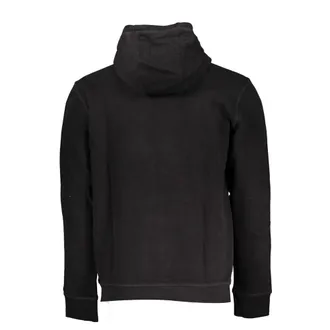 Tommy Hilfiger Logo-Embroidered Organic Cotton Hoodie - Black