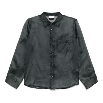 Haikure Ronda Denim Print - - Blouses & Shirts - Damen - Blau - L