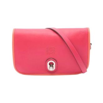 Loewe Pre-owned Ines Leder Schultertasche - - Pre-owned - Damen - Rot - ONE SIZE