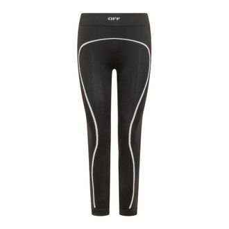 Off-white Femme, Pantalons, Noir, Taille: 40/42 FR Off Stamp Seamless Leggings