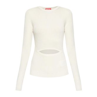 Diesel Geripptes Top - - Blouses & Shirts - Damen - Beige - M