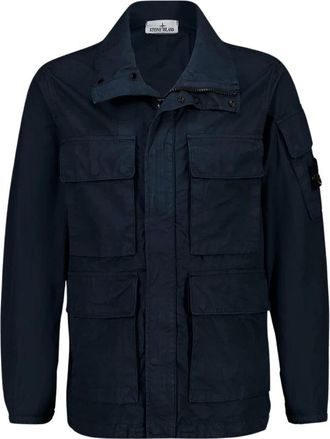 Stone Island Homme, Vestes, Bleu, Taille: M Light Vestes