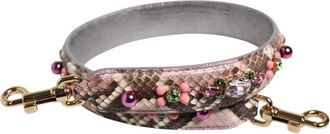 Dolce & Gabbana Verzierter Schultergurt aus Pythonleder - - Accessories - Damen - Mehrfarbig - ONE SIZE