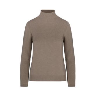 Bomboogie Femme, Pulls, Brun, Taille: 38 FR Pull &agrave; col roul&eacute; sans couture Marron