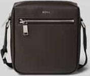 HUGO BOSS Reporter-Tasche aus genarbtem Leder Modell DAXTER_NS zip