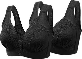 Generic Soutien-gorge pour femme sans armatures sans armatures Push Up Yoga doux sans fronces Les soutiens-gorge et gilets La boucle avant les sous-v&ecirc;tements 