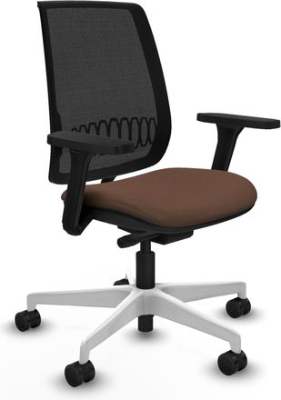 Piqueras y Crespo B&uuml;rostuhl mit 24-Stunden-Nutzungszertifikat, mit 3D-Armen, h&ouml;henverstellbare Lendenwirbelst&uuml;tze, ausgestattet mit Syncro/Traslack und injiziertem Scha