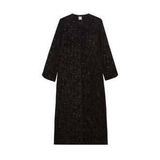 Ines De La Fressange Rusalka bestickter Mantel - - Coats - Damen - Schwarzk - XS