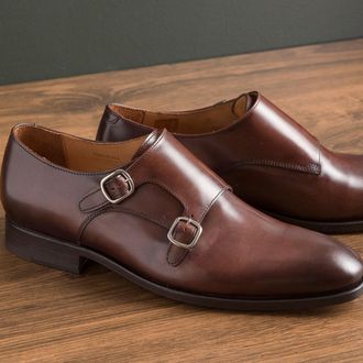 Bexley Chigwell - Boucle homme chocolat patin&eacute;