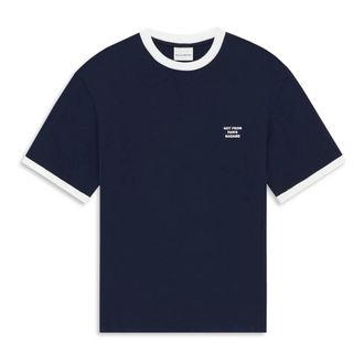 Dr&ocirc;le de Monsieur Rundhals-T-Shirt - - Tops - Herren - Blau - M