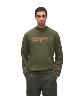 Karl Lagerfeld Regular Eclipse Logo Sweat, Forest Night, L