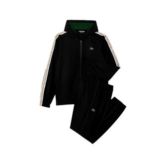 Lacoste Homme, Sport, Noir, Taille: M Surv&ecirc;tement de tennis noir &agrave; rayures avec logo