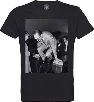Fabulous T-Shirt Homme Col Rond Coton Bio Jacques Chirac Swag Vintage President France Metro