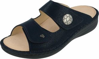 Finn Comfort Zwei-Riemen-Klettverschluss-Sandale - - Shoes - Damen - Blau - 40 EU