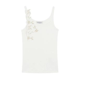 Ermanno Scervino Femme, Tops, Blanc, Taille: 38 FR Hauts en Coton Blanc