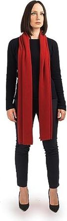 DALLE PIANE CASHMERE Large écharpe 100% cachemire - Made in Italy - Femme/Homme, Couleur: Rouge, Taille unique