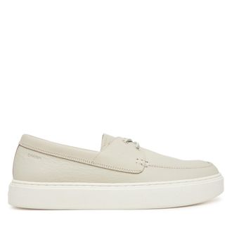 Calvin Klein Mokassins Calvin Klein Hybrid Lace Up Boat Lth HM0HM01812 &Eacute;cru