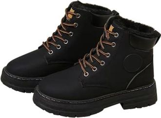 Generic Bottines Homme Montante Chaussures Randonn&eacute;e Marche Plates Lacets Doublure Peluche Chaude Semelle Antid&eacute;rapante Pour Trekking et Activit&eacute;s Ext&eacute;rieures