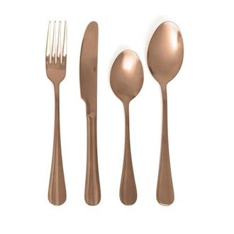 Quid Celebrart Besteck-Set, 24 Teile, Edelstahl, 26 cm - 2 mm, Kupfer