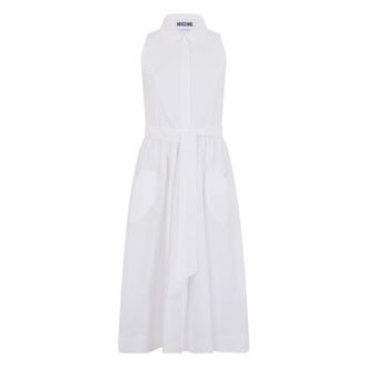 Moschino Langes &auml;rmelloses Kleid - - Dresses - Damen - Wei&szlig; - S