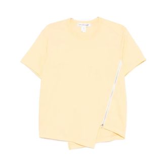 Comme Des Gar&ccedil;ons Zip T-Shirt - - Tops - Herren - Gelb - XS