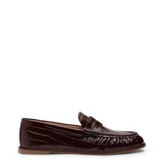 Stuart Weitzman Femme, Chaussures, Brun, Taille: 35 1/2 EU Spencer Loafer
