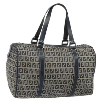 Fendi Sac &agrave; main en toile Pre-owned - Femme - Pre-owned - Bleu - Taille: ONE Size