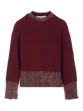 Golden Goose Pull Col Rond - Rouge