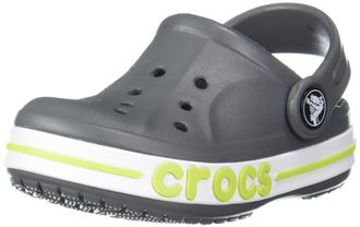 Crocs Bayaband Clogs f&uuml;r Damen und Herren mit Fersenriemen f&uuml;r sicheren Halt 42-43 EU Slate Grey/Lime Punch