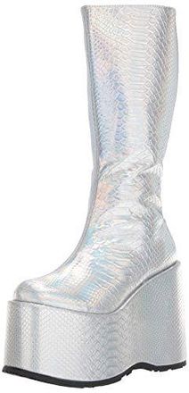 Ellie Shoes Femme 500-amara Botte Tendance, Hologramme argenté, 45.5 EU