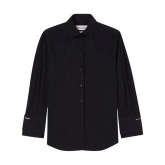 R&oacute;he Schwarzes Hemd mit Doppelmanschette - - Blouses & Shirts - Damen - Schwarzk - 2XS