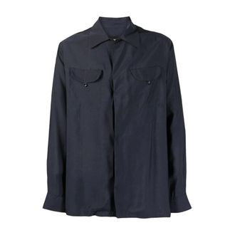 Giorgio Armani Long Sleeve Tops - - Shirts - Herren - Blau - XS