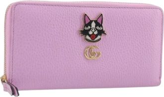 Gucci Portefeuille long vintage doccasion - Femme - Pre-owned - Rose - Taille: ONE Size
