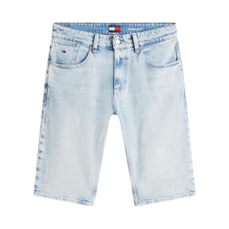 Tommy Jeans Homme, Shorts, Bleu, Taille: W34 Short en jean Bermuda ajust&eacute; Ronnie effet d&eacute;lav&eacute;