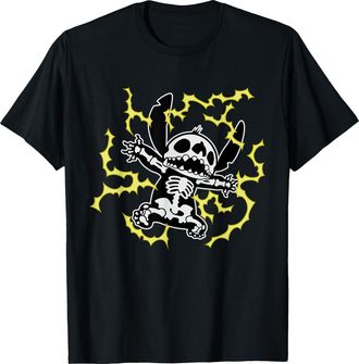 Disney Stitch Skeleton Halloween T-Shirt