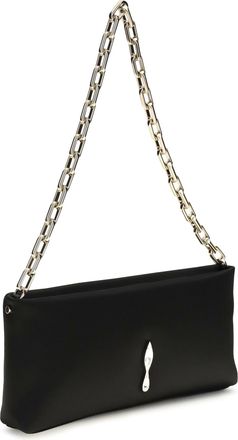 Christian Louboutin Womens Maykimay Shoulder Bag Black Calf Leather Bos Taurus Clutches