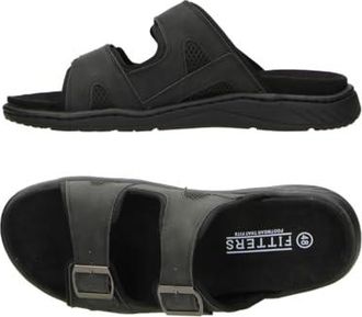 Fitters Footwear Fitters Karl Sandales modernes pour homme Grande taille Sandales confortables Grandes chaussures pour homme Grande taille KARL 48 49 50 51 52, Noir, 5