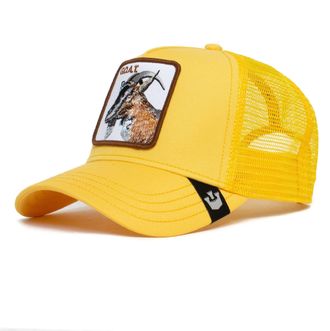 Goorin Brothers Trucker Hat Herren - Mesh Baseball Snapback Cap - The Farm, Gold The G.o.a.t, Einheitsgr&ouml;&szlig;e