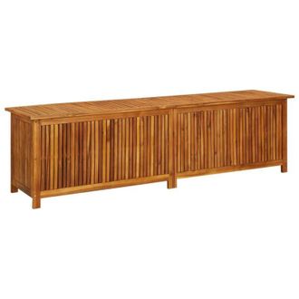 vidaXL Bo&icirc;te de rangement de jardin 200x50x58 cm Bois dacacia solide Vidaxl