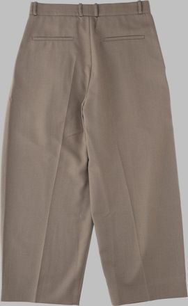 STUDIO NICHOLSON Virgin Wool Blend Trousers - Beige