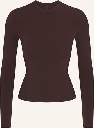 SKIMS Skims Lounge-Shirt Cotton Jersey braun